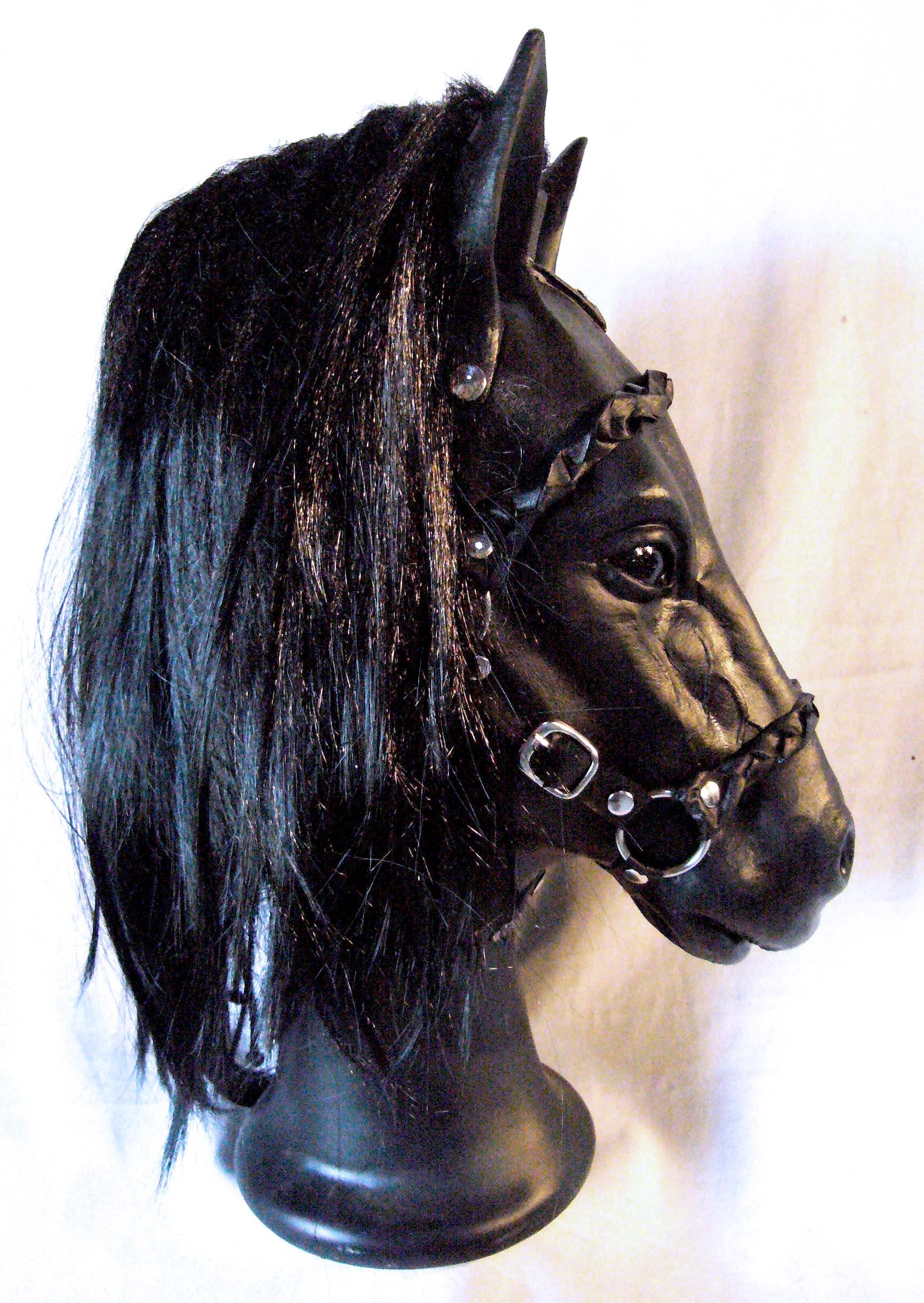 Pony Play Latex Mask Black Horse Latex Hood Fetish Handmade - Etsy ...