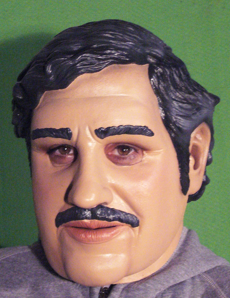 Pablo Patrón Escobar Latex Mask, Narcos Costume Mask, Halloween Prop ...