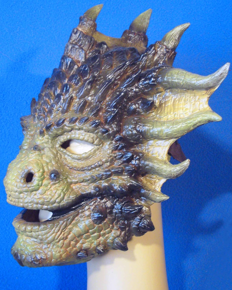 Dragon Half Latex Mask, Inspired by Game of Thrones, Medieval Costume ...