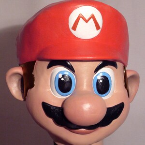 Super Mario Bros Latex Mask, Halloween Costume Accessory - Etsy