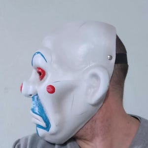 Clown Joker Bank Robbery Latex Mask, Cosplay Comics Halloween Costume ...