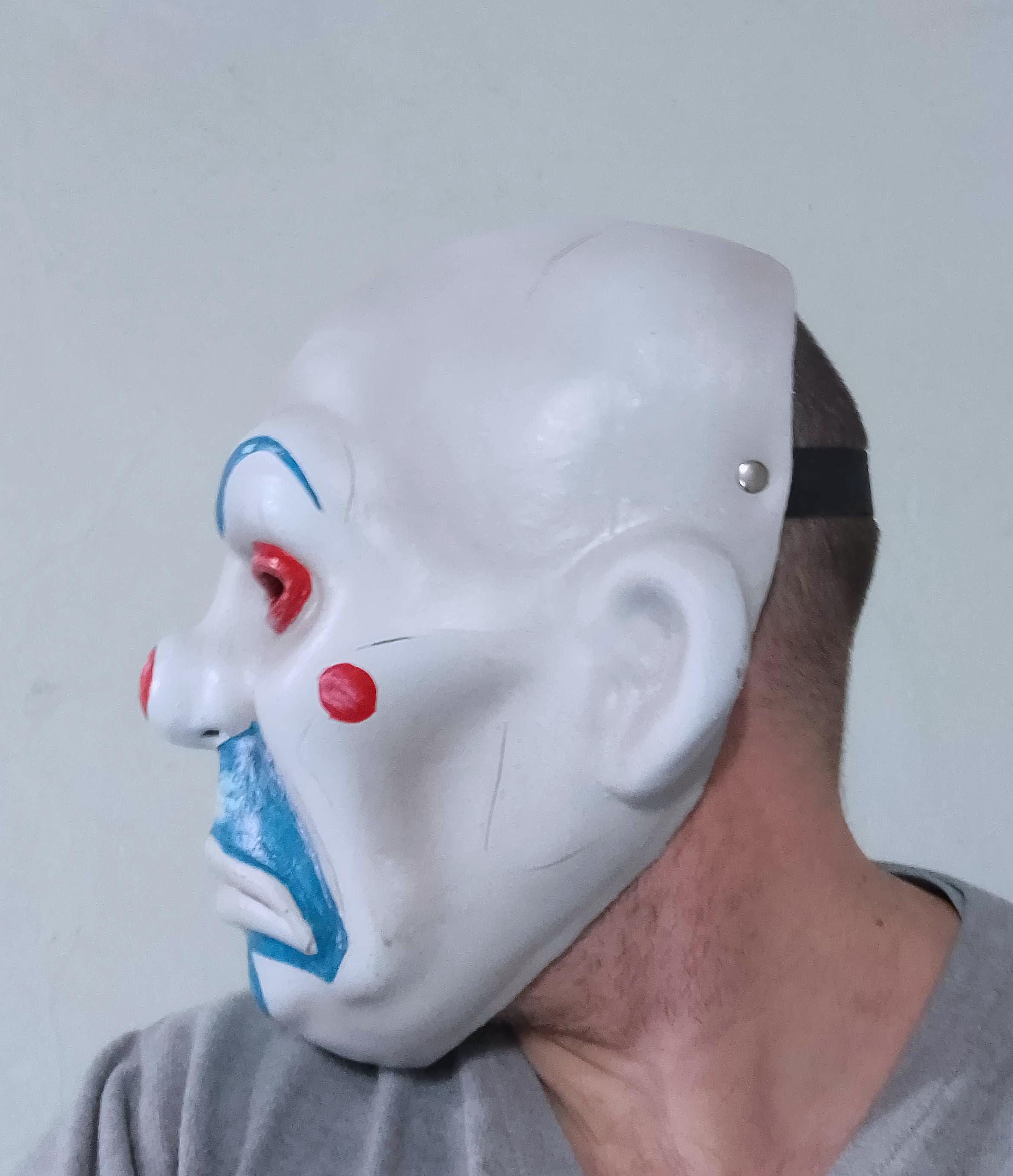 Clown Joker Bank Robbery Latex Mask, Cosplay Comics Halloween Costume ...