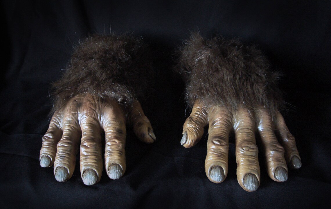 Bigfoot Latex Hand Glovespair Sasquatch Yeti Halloween | Etsy