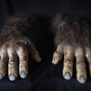 Bigfoot Latex Hand Gloves,(pair), Sasquatch, Yeti, Halloween Costume ...