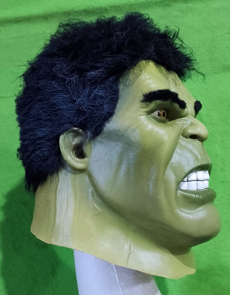Hulk Latex Mask, the Incredible Man Movie, Green Avengers, Cosplay - Etsy