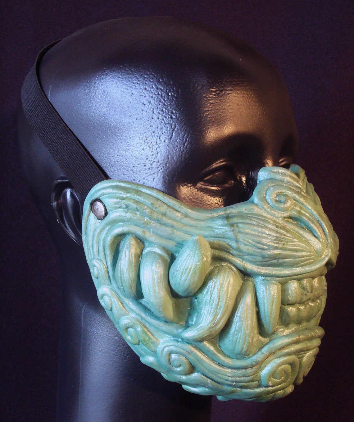 Latex Face Mask Foo Dog Chinese Lion Tattoo Style | Etsy