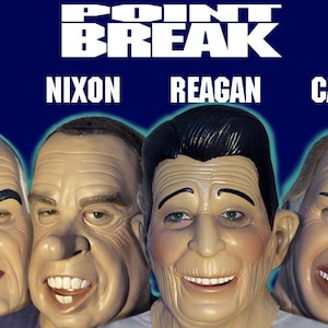 Ronald Reagan, Point Break, Latex Mask, Bank Robbery, President Mask ...
