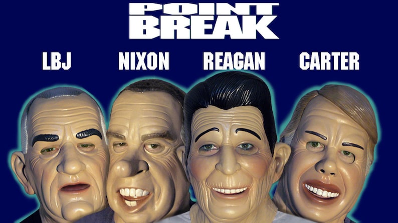 Lyndon B Johnson Latex Mask Point Break movie President | Etsy