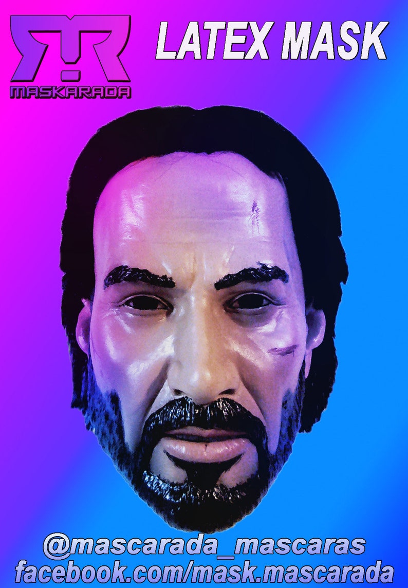 John Wick Latex Mask Baba Yaga Mask Bogeyman Custome Keanu - Etsy