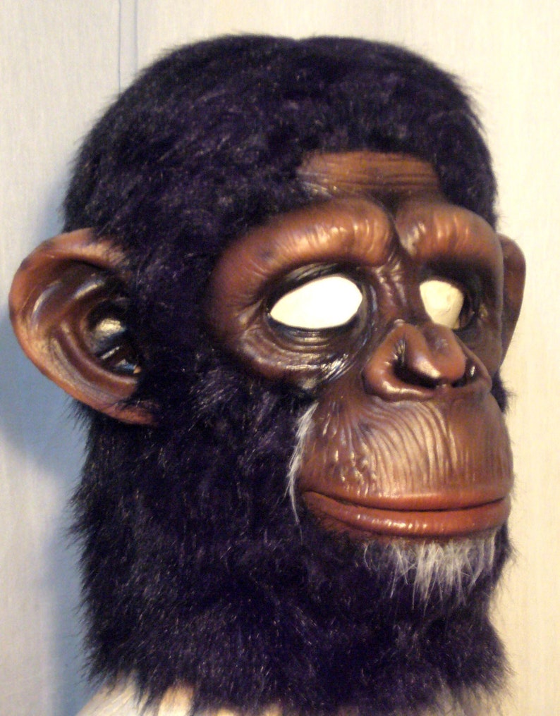 Chimp Latex Mask, Planet of the Apes, Primate Mask, Chimpanzee, Monkey ...