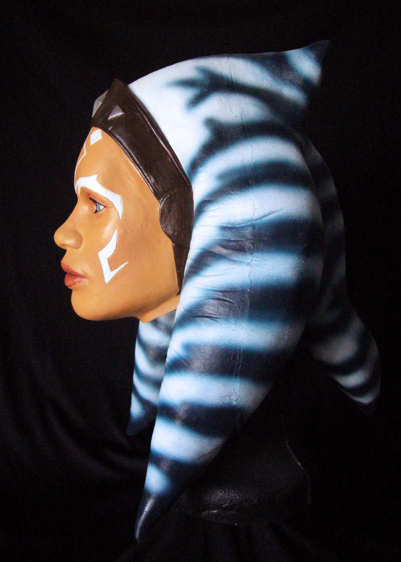 Asoka Latex Mask Star Jedi Custome Cosplay. - Etsy