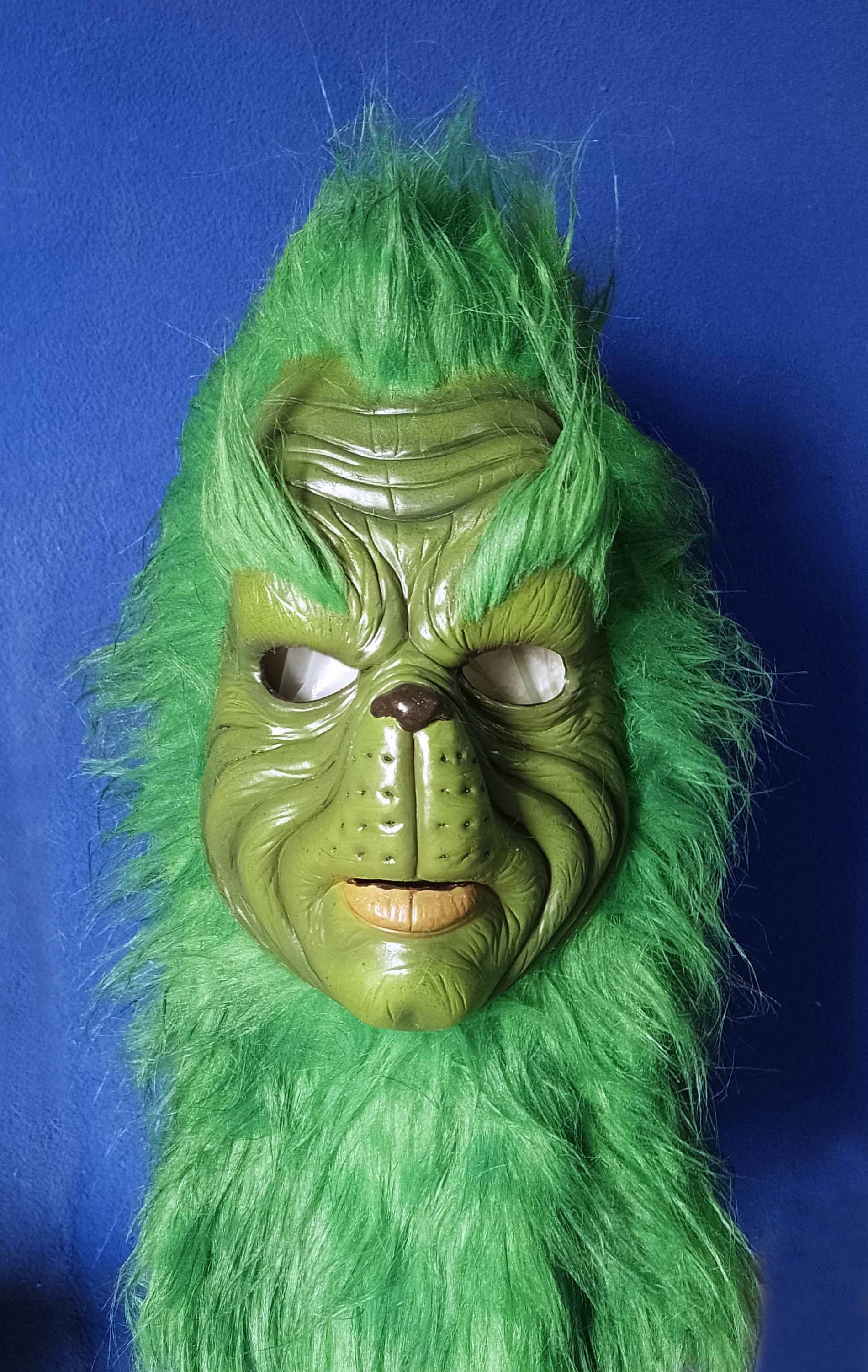 Grinch Latex Mask Version 2 Wider Inside Christmas Green | Etsy