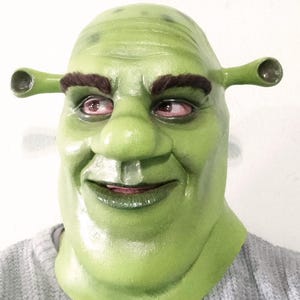 Shrek Latex Mask, Green Ogre Mask, Fairy Tale Cosplay, Far Far Away ...
