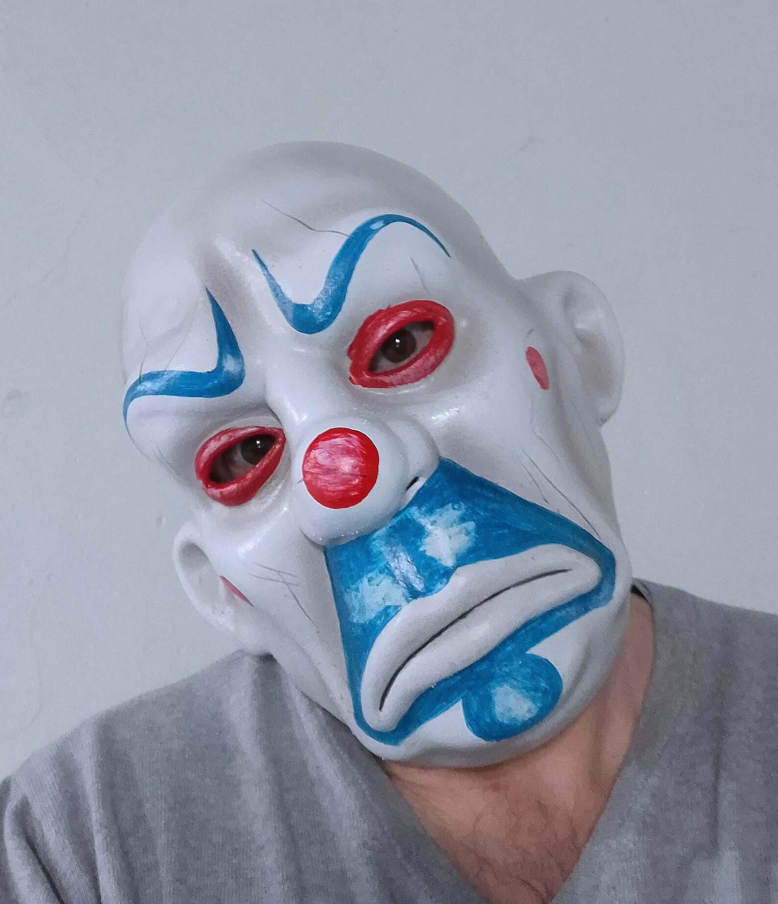 Clown Joker Bank Robbery Latex Mask, Cosplay Comics Halloween Costume ...