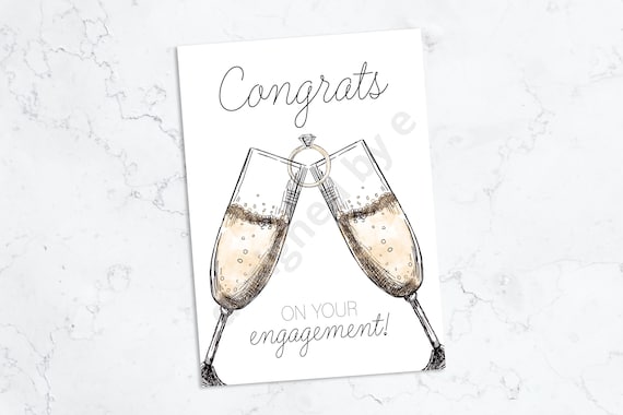 Engagement Congratulation Cards Printable