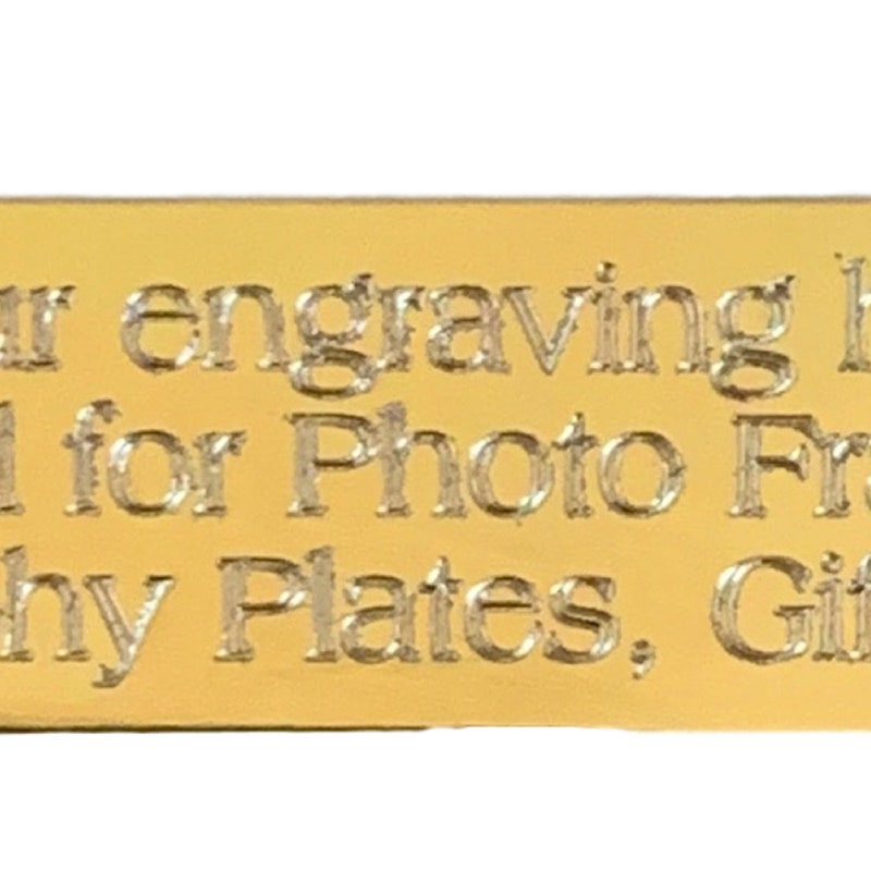 Engraved Plaque - Etsy