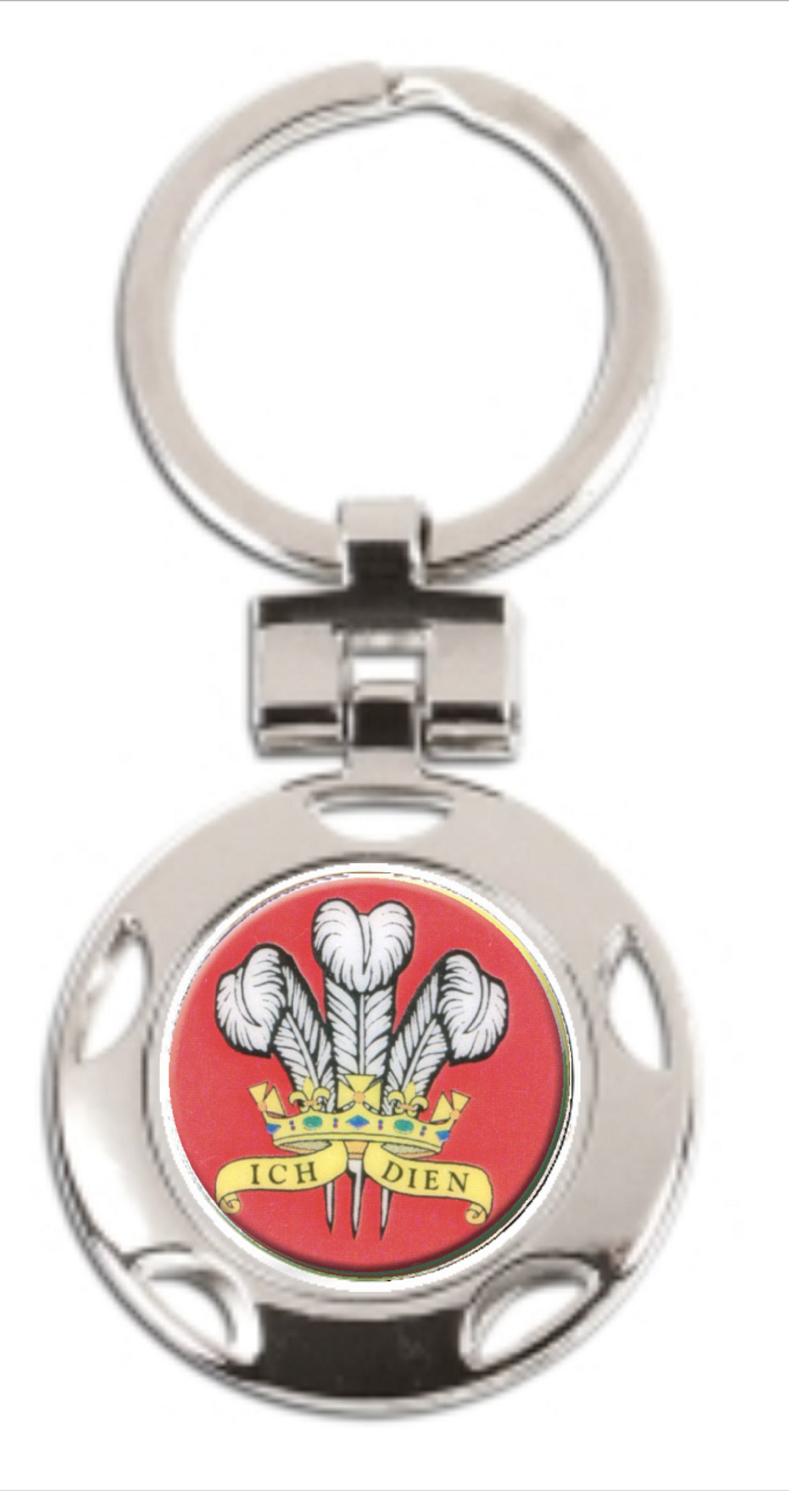Prince of Wales Feathers Round Keyring in Gift Box ENGRAVED FREE - Etsy
