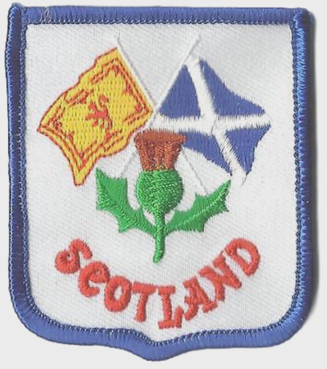 Scotland Dual Lion and Saltire Flags Embroidered Sew on Patch - Etsy UK
