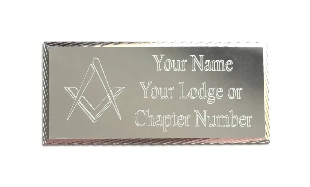Personalised Masonic Crest With G Case Plate 89 Mm X 38 Mm MP20 - Etsy