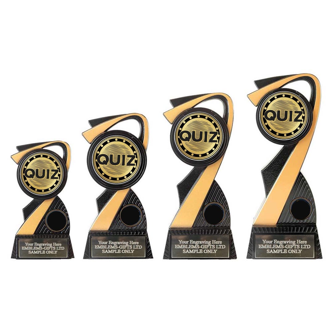 Quiz Quizzing Award Mania Tower Trophy (MAN25) Engraved Free - Etsy