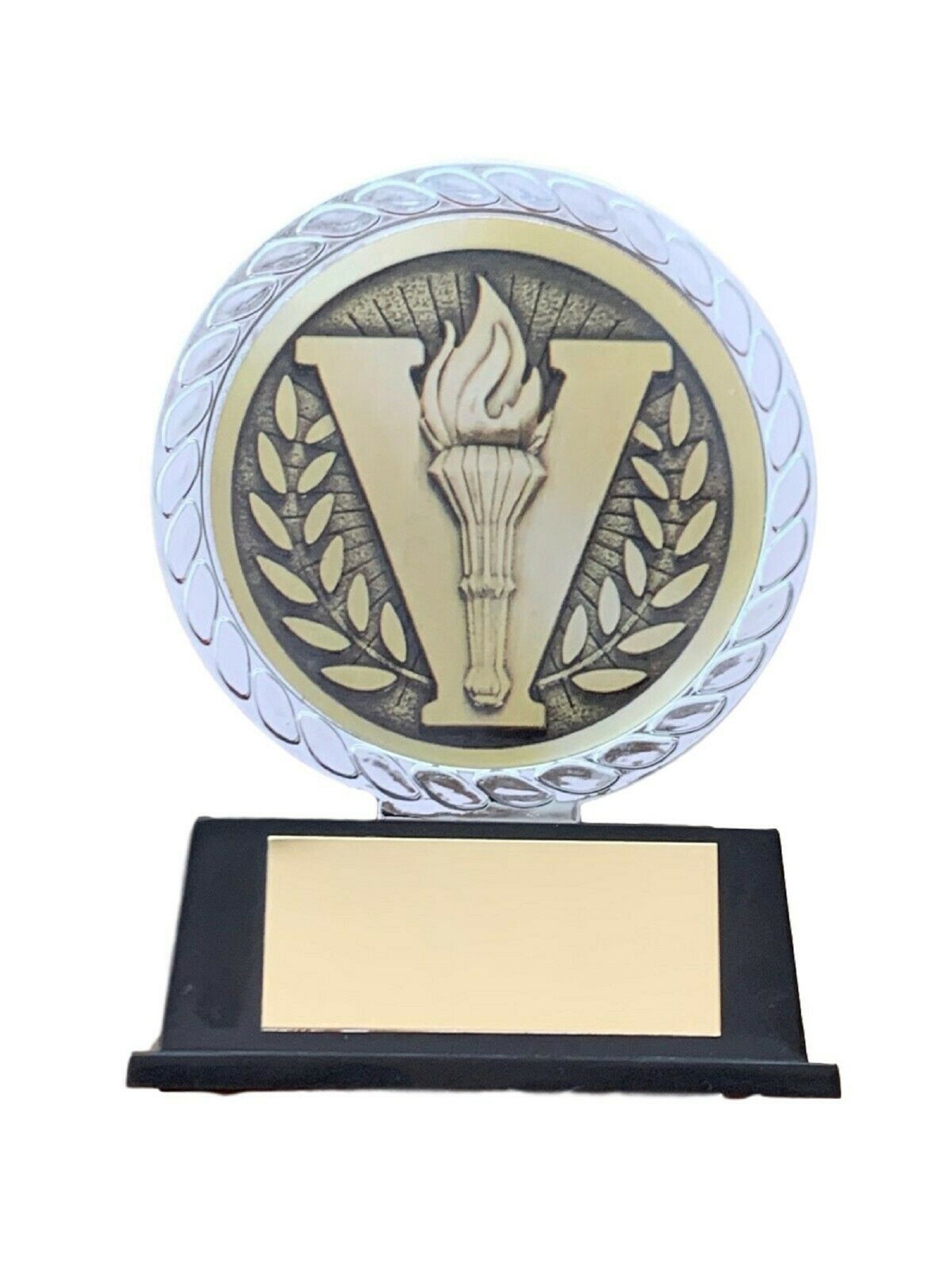 Victory Torch Trophy 85 Mm Silver Plastic Award (G) ENGRAVED FREE - Etsy UK