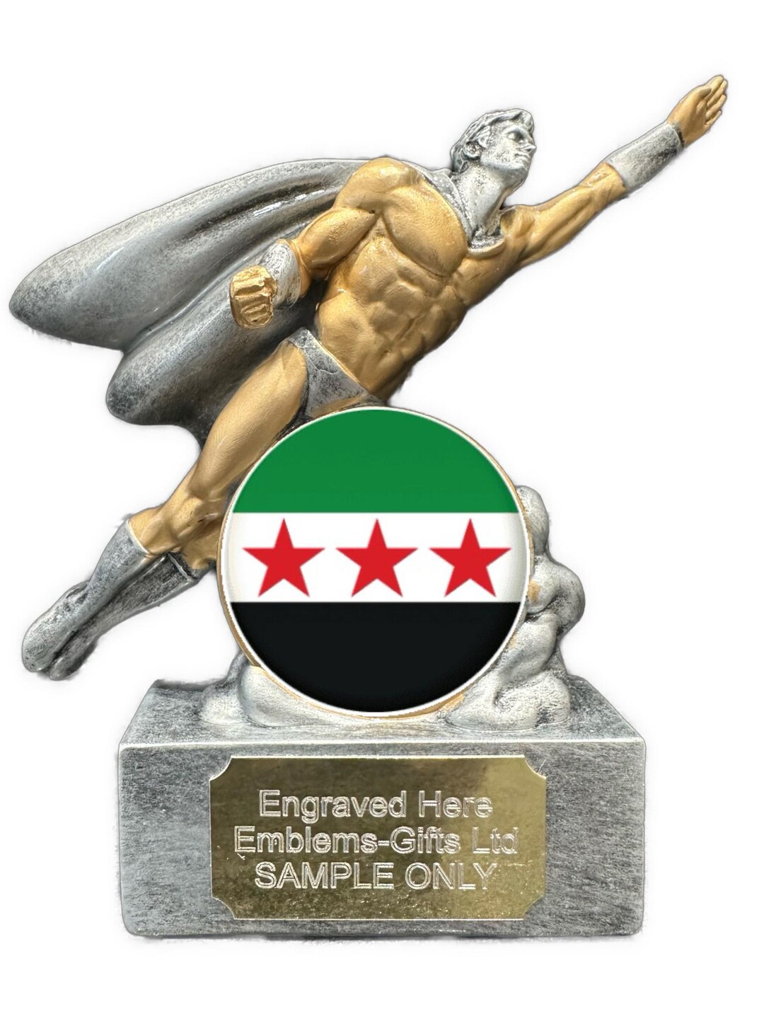 Syria Superhero Male Resin Trophy Award Engraved Free - Etsy