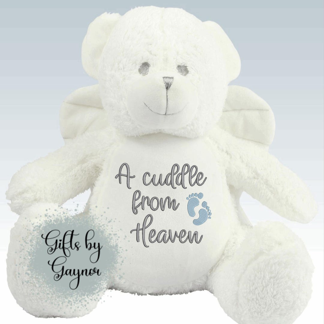 Cuddle From Heaven Bear. Embroidered. Personalised. Memorial Bear ...
