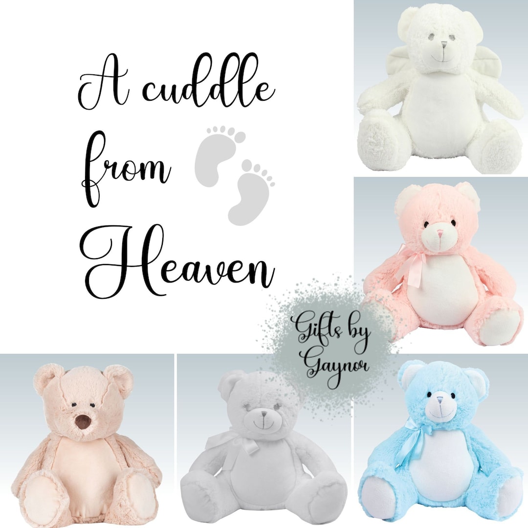 Cuddle From Heaven Bear. Embroidered. Personalised. Memorial Bear ...