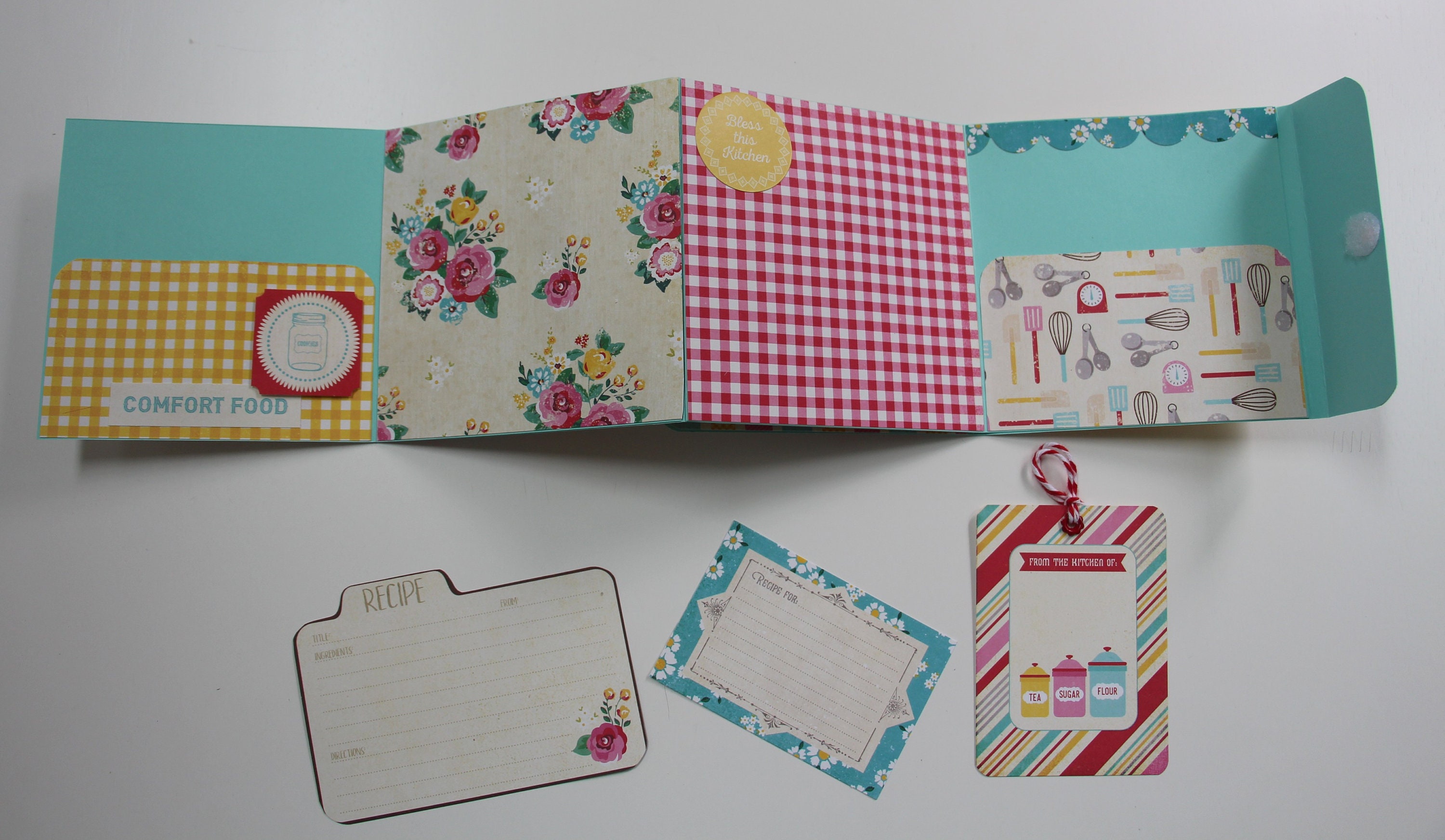 Keepsake Photo and Recipe Book Mini Album Mini Scrapbook | Etsy