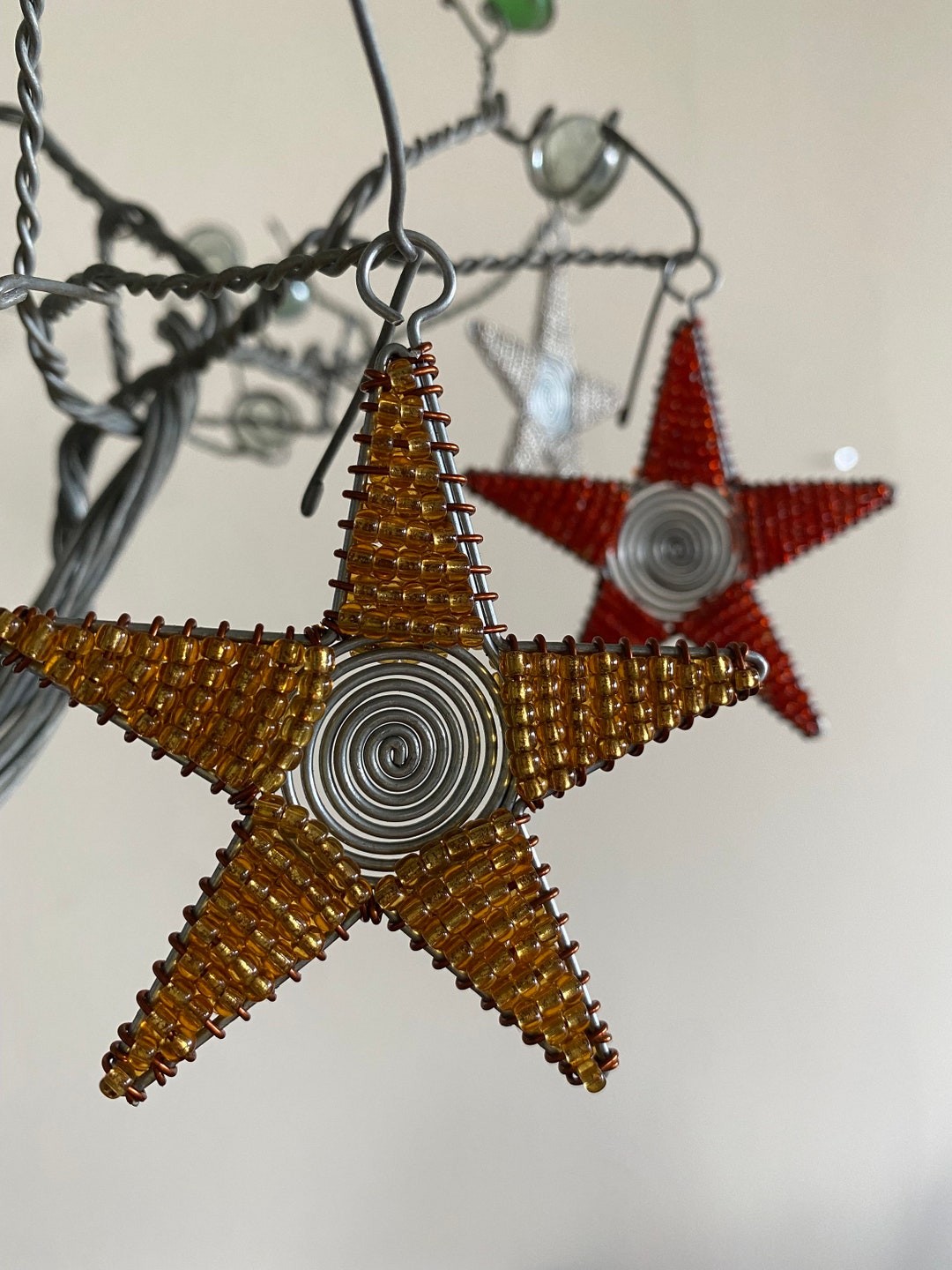 Beaded Christmas Star Catches the Light and Twinkles Made in Malawi ...