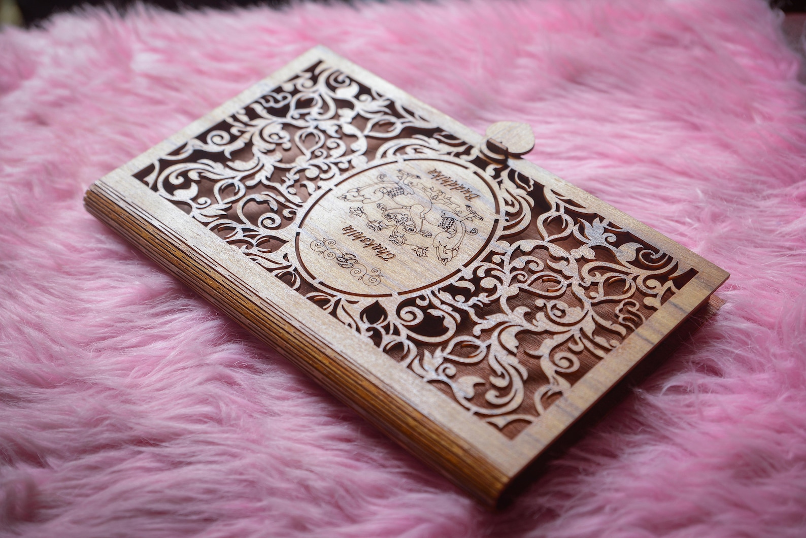 Laser Cut Invitation Card Box for 3mm Wood DXF AI CDR Vector 150mm X ...