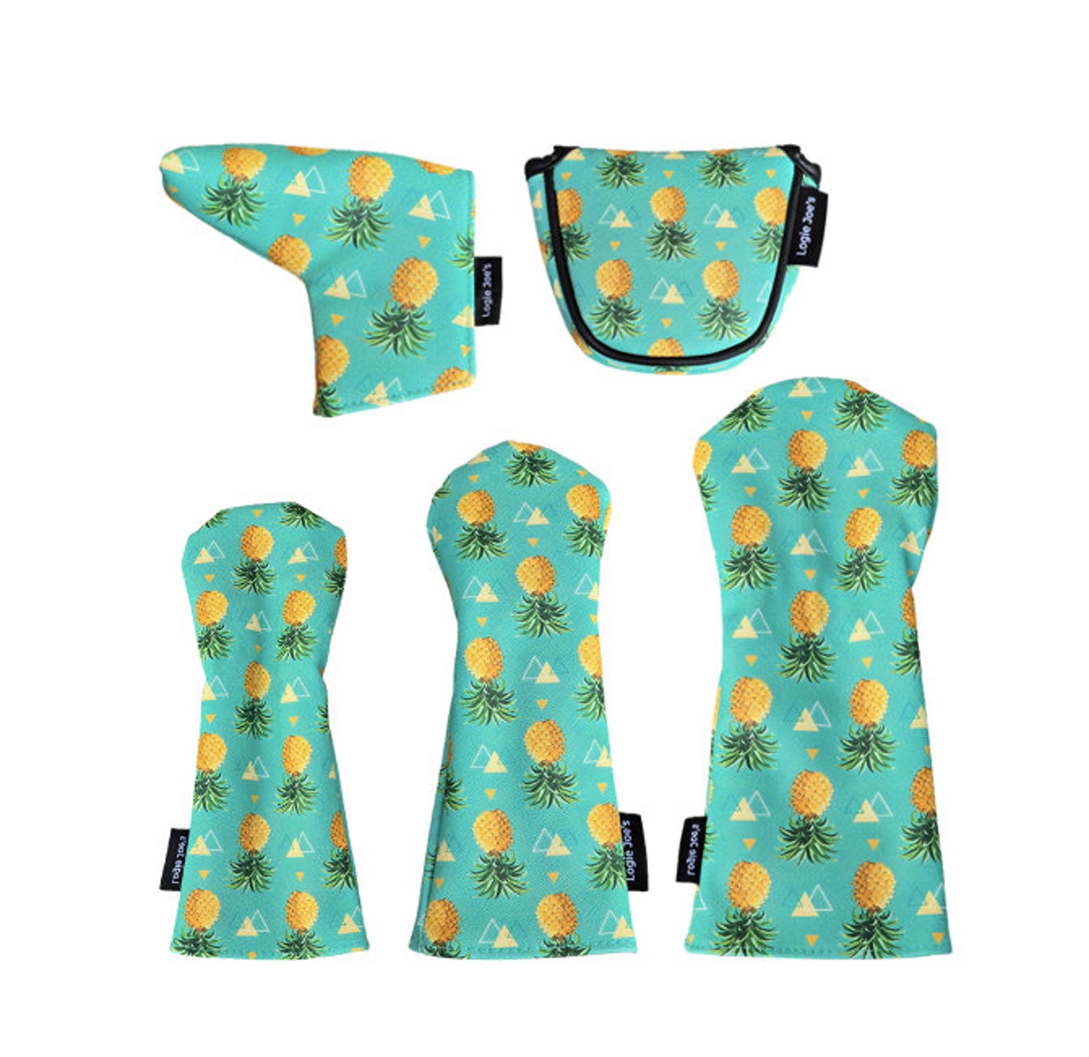 Upside Down Pineapple Swinger Golf Club Head Cover, Poly Leather ...