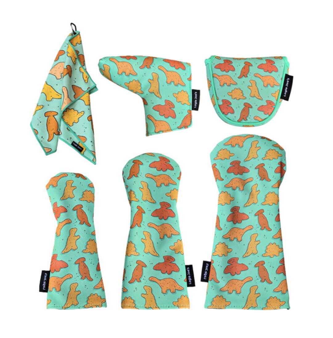 Dinosaur dino Chicken Nugget Golf Club Headcover & Towel, Universal Fit ...