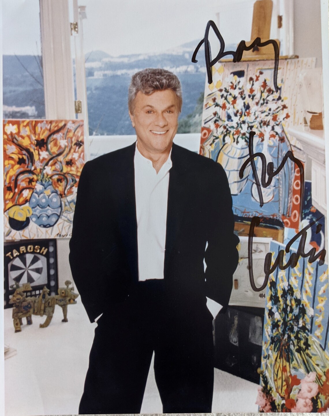 Tony Curtis Original Autograph With 8 X 10 Color Photo - Etsy