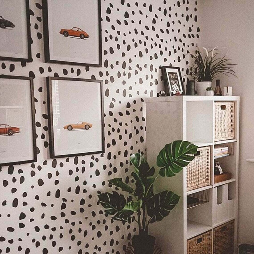 200 Dalmatian Spots Vinyl Wall Decal Sticker Polka Dot Print Bedroom ...