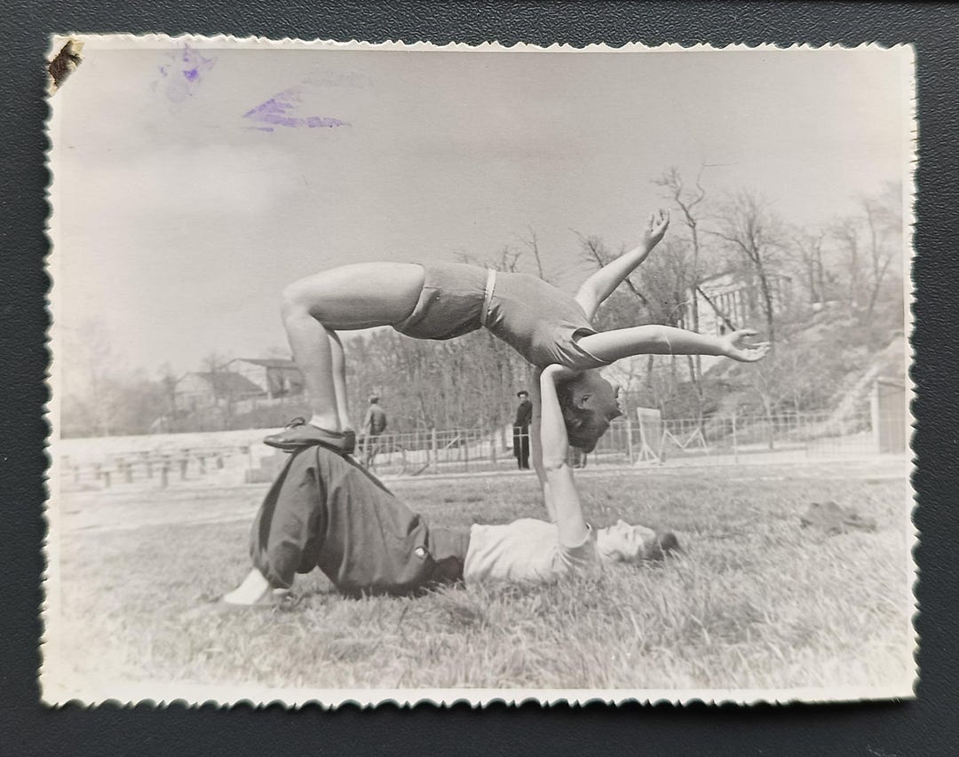 Girls Acrobats Gymnasts Cheerleaders Bathing Suit Sport Soviet Union ...