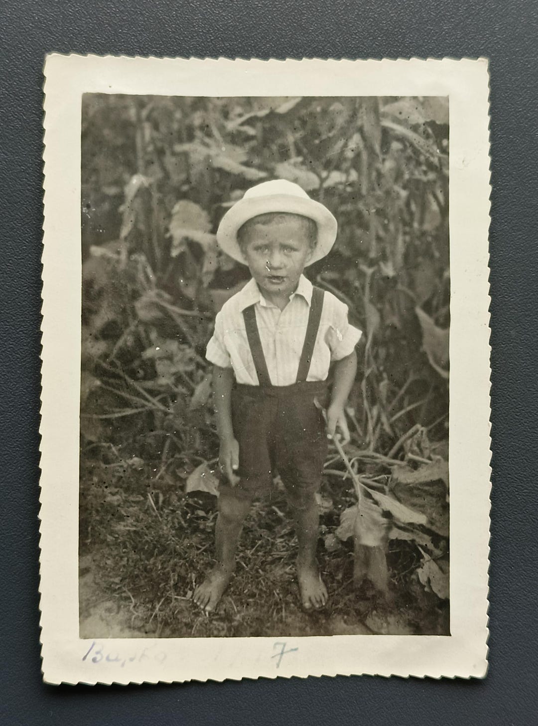 Barefoot Boy in Hat 1947s Vintage Photo Children Kids - Etsy