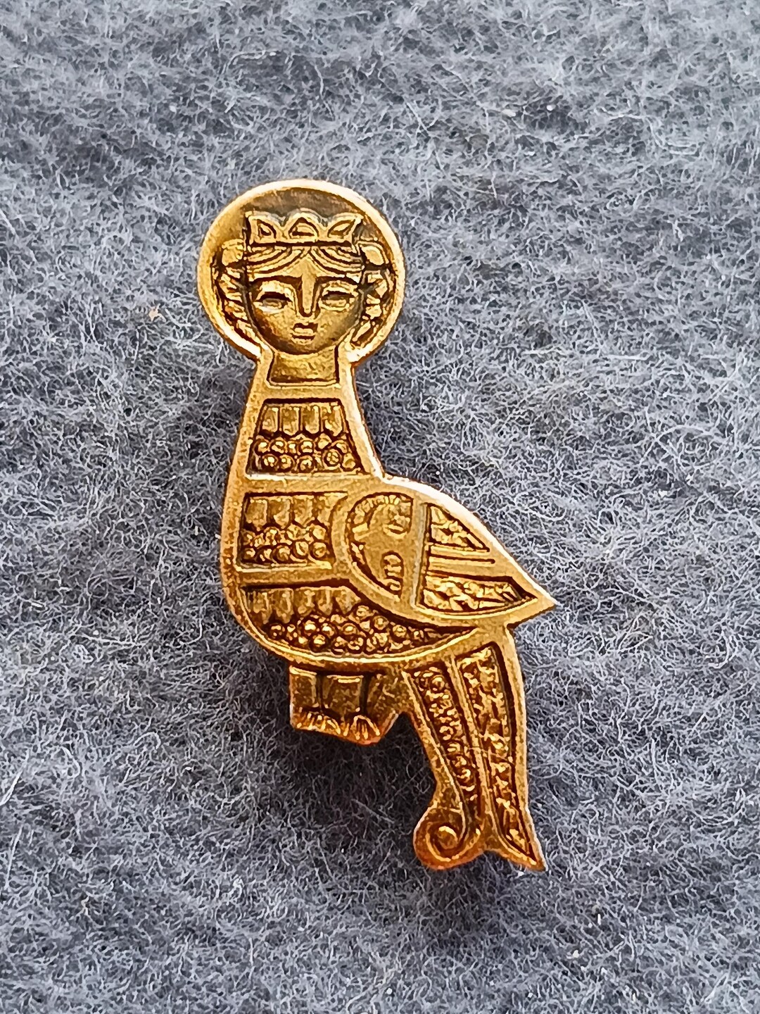 Sirin Mythical Bird of Paradise Pin Icon USSR - Etsy