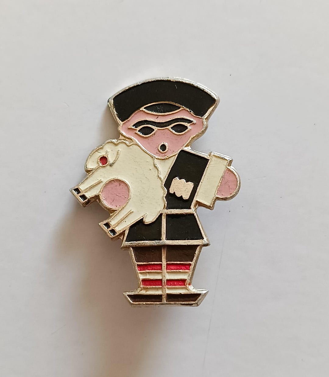 Vintage Badge Caucasian Man Lamb Pin Icon USSR - Etsy