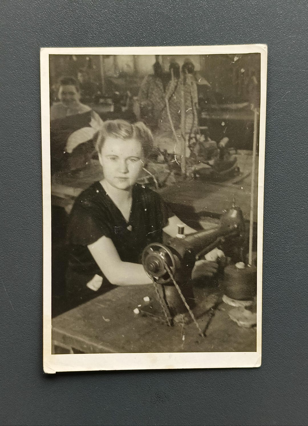 Vintage Photo Girl Seamstress Sewing Factory Worker 1949 - Etsy