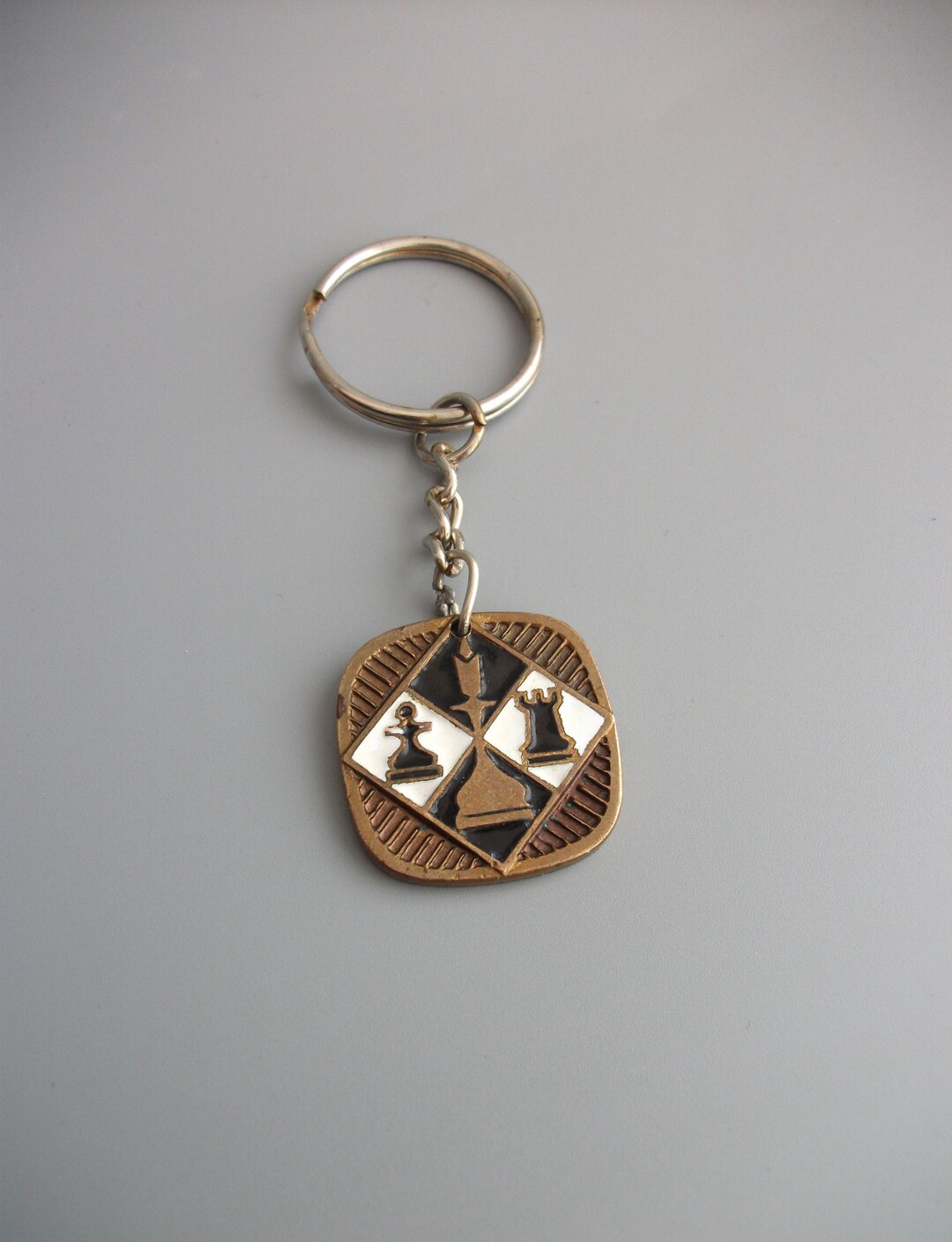 Vintage Soviet Keychain Chess Pieces King Rook Pawn Metal USSR - Etsy