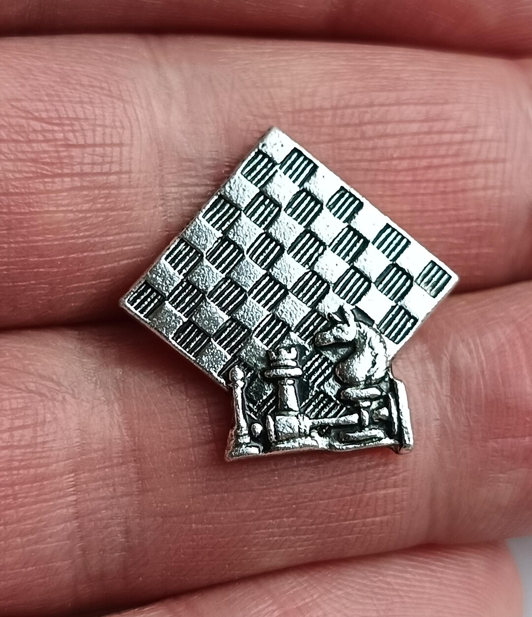 Vintage Badge Brooch CHESS Knight Queen Rook Chess Pieces Icon Pin USSR ...