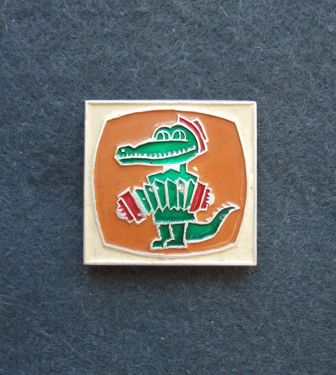 Crocodile Gena Vintage Soviet Bagde Pin Icon - Etsy