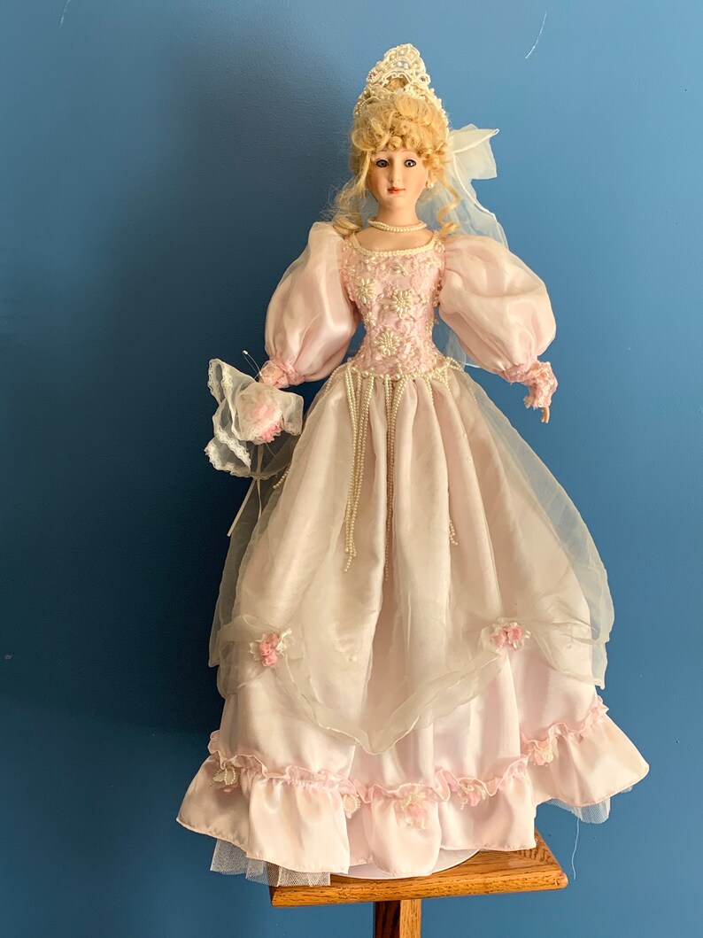 Rare Porcelain Princess Diana Doll In Wedding Dress Etsy