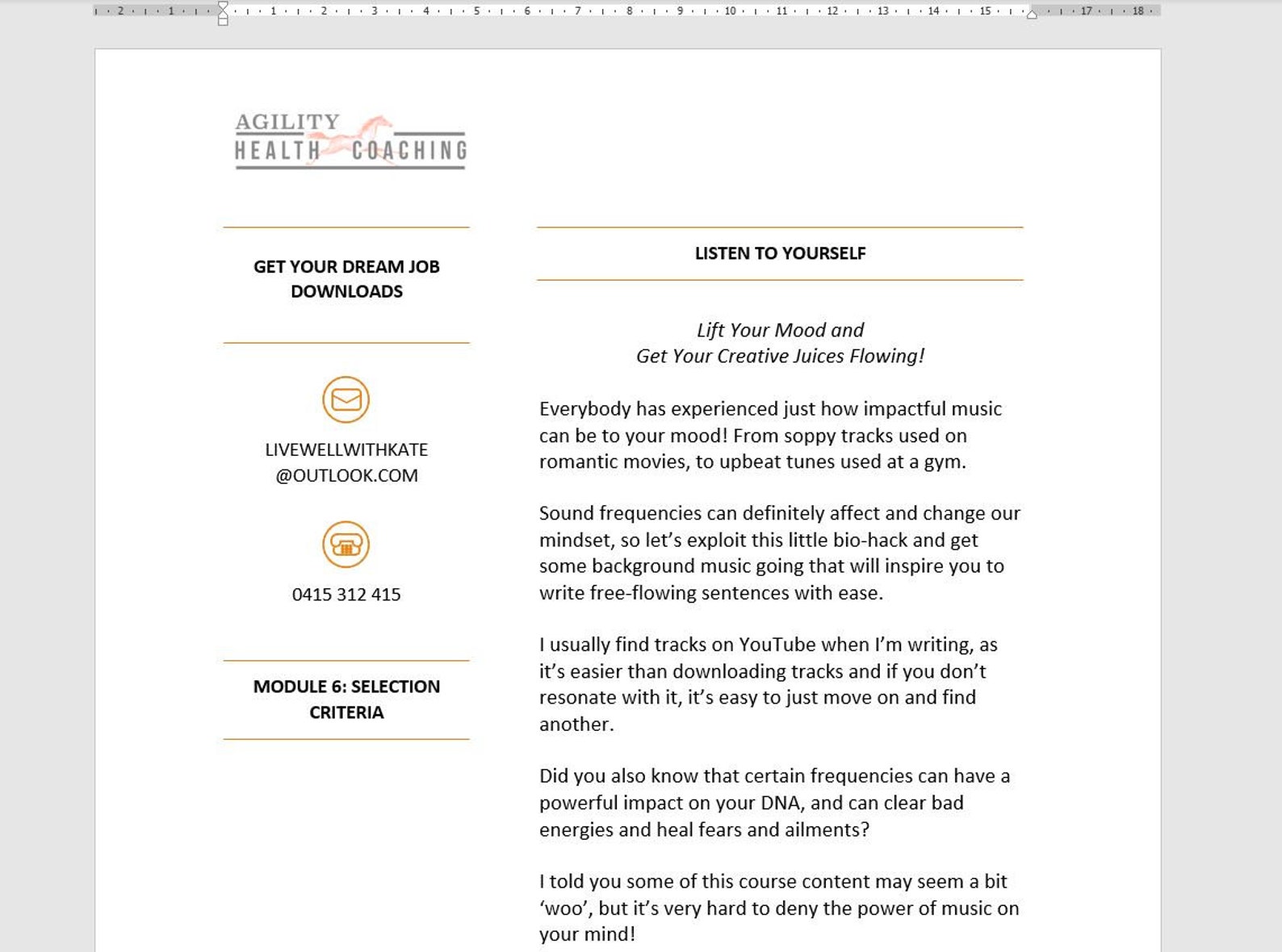 Selection Criteria Course With Templates and Examples! - Etsy
