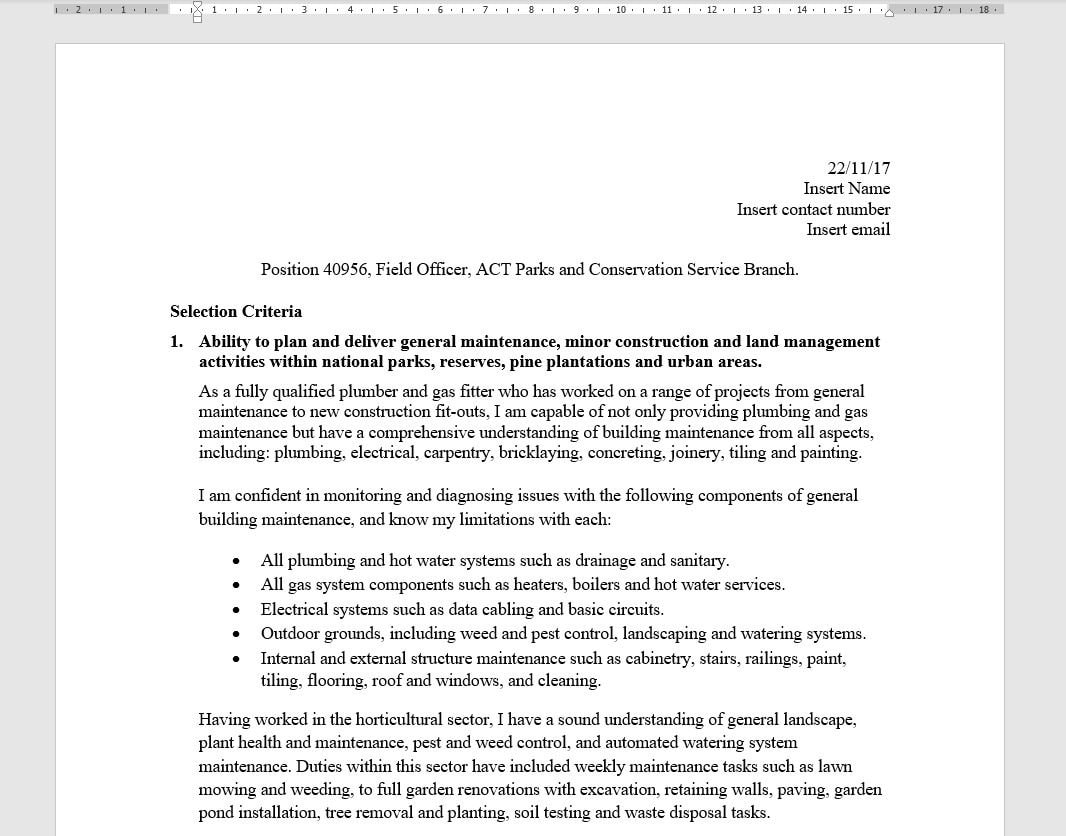 Selection Criteria Course With Templates and Examples! - Etsy