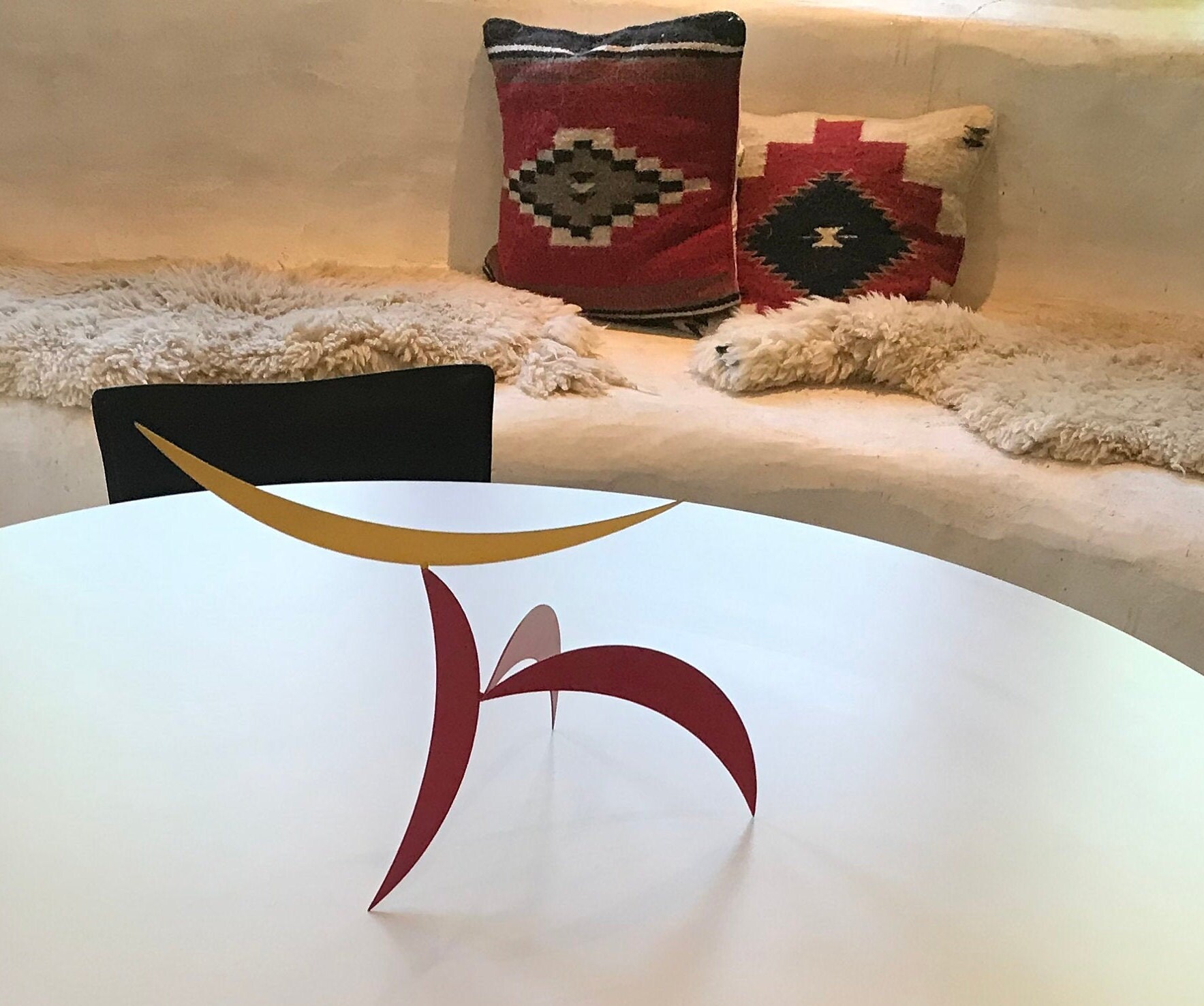 Metal Sculpture Stabile Steel Primary Colors Abstract - Etsy