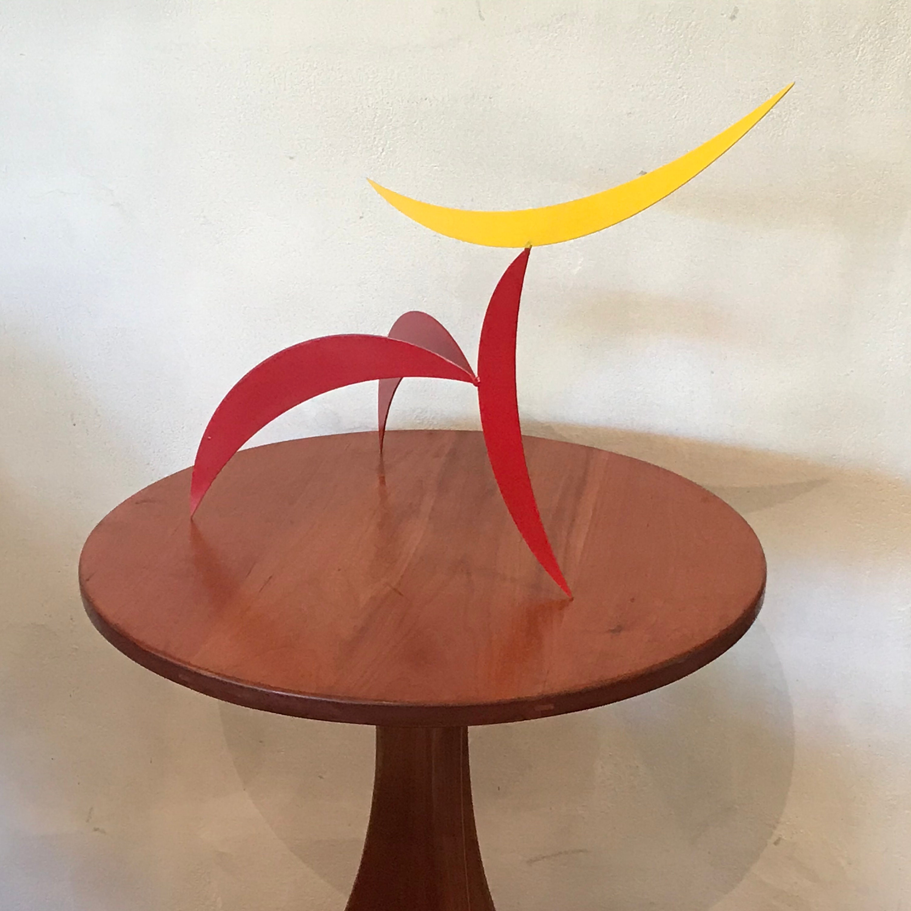 Metal Sculpture Stabile Steel Primary Colors Abstract - Etsy