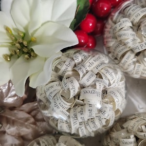 Book Nerd Decor Decorative Balls Book Lover Gift Book Page Art Literary ...