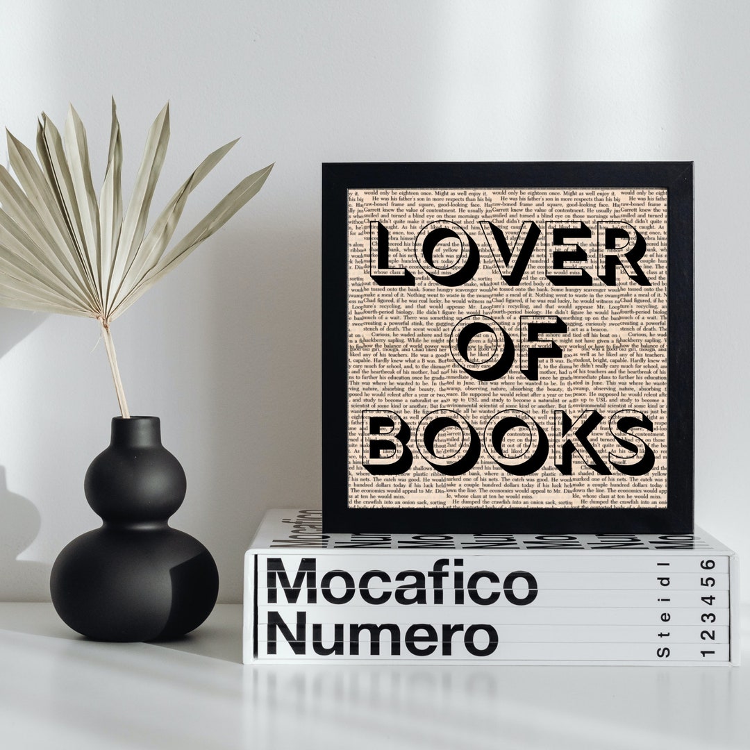 Book Quote Art Poster Gallery Wall Decor Bookshelf Decor Reading Nook ...